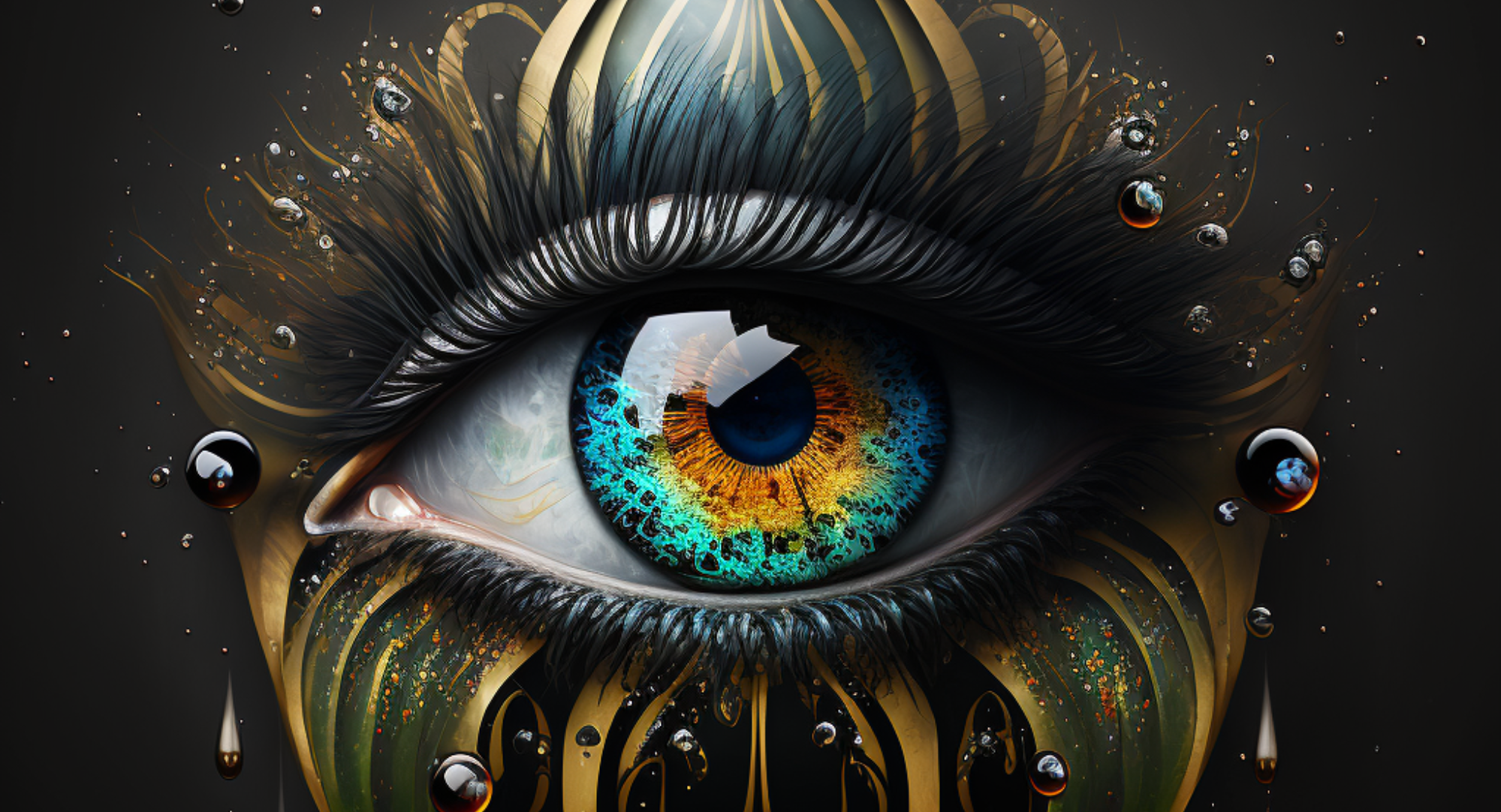 The Watcher: A Contemporary Art Piece with a Solitary Eye - Drawify